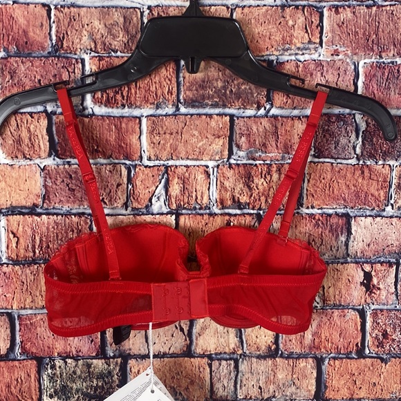 La Perla Intimates And Sleepwear La Perla Brigitta Red Lace Bandeau